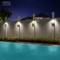 China Solar Wall Lamps Solar Wall Lights for Home Exterior Decoration Solar Plant Stand Wall Lights for sale