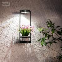 China Outdoor Wall Decoration Made Easy with Black Solar Wall Lamps Working Time 8-10 Hours for sale
