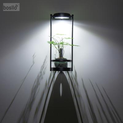 China Outdoor Wall Decoration Made Easy with Black Solar Wall Lamps Working Time 8-10 Hours for sale