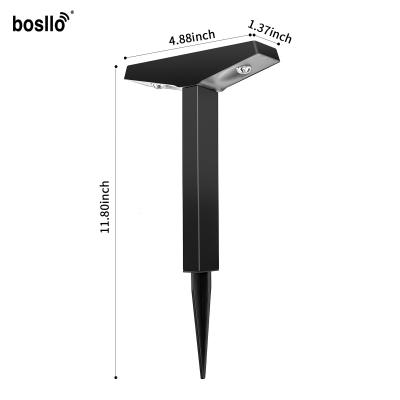 China 50 Lumens Solar Garden Lights Black and Eco-Friendly for Pathways for sale