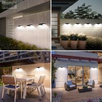 China Modern and Lightweight Solar Wall Light 0.25kg Color Temperature 6000K White Light or 3000K Warm Light for sale