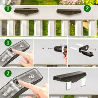China Solar Wall Light for Outdoor Garden 6000K White Light or 3000K Warm Light 5 H Solar Charging for sale
