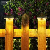 China Wall Mounted Solar Garden Lights , Solar Powered LED Wall Light with 6000K White Light for sale