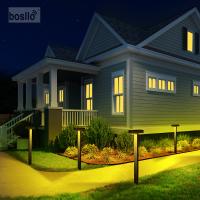 China Auto On/Off LED Light Source Solar Powered Outdoor Garden Fence Lights for Waterproof Illumination for sale