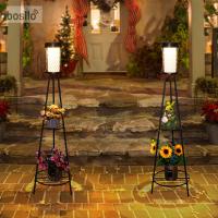 China Color Temperature Options Waterproof Solar Powered Flower Stand Lights with 1200mAh Battery Capacity and USB Rechargeable for sale