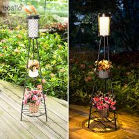 China Color Temperature Options Waterproof Solar Powered Flower Stand Lights with 1200mAh Battery Capacity and USB Rechargeable for sale