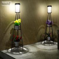 China Waterproof Two-charge Solar Flower Stand Lights Suitable For Christmas And Halloween for sale