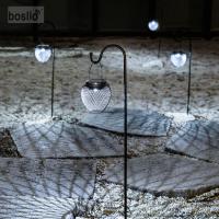 China Weatherproof Solar Hanging Lights for Garden NIMH Rechargeable Battery 6000K White Light 3000K Warm Light for sale