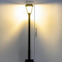 China Energy-Saving and Eco-Friendly Outdoor Solar Lights in Warm White 10.5*10.5*47cm Size for sale