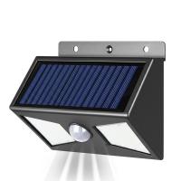 China Motion Sensor Solar Powered Wall Lights Outdoor Waterproof LED Security Lighting for Garden Pathway Driveway Fence and Patio for sale
