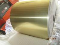 China Golden Epoxy Coated Aluminium Fin Strip For Air Conditioner 0.115mm Different Width for sale