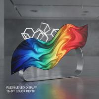 China Flexible LED Display Screen Offering 16 bit Color Depth Ideal for Creative Content Display and Interactive Installations for sale