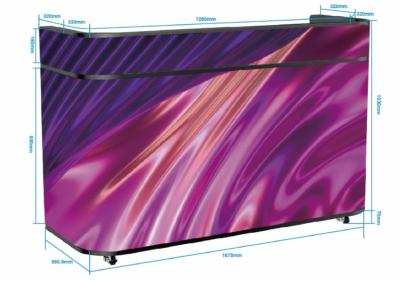 China p1.5, p1.8 p2, p2.5 DJ LED display Curved LED Reception Counter Desk Screen Digital Display For Restaurants Airport High Traffic Public Areas for sale
