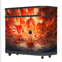 China p1.5, p1.8 p2, p2.5 DJ LED display Curved LED Reception Counter Desk Screen Digital Display For Restaurants Airport High Traffic Public Areas for sale