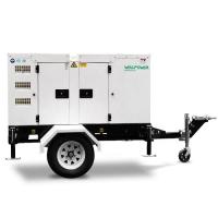 China Silent Type 100kVA Mobile Diesel Generators 80KW Rated Power Frequency 50 Hz/ 60 Hz for sale