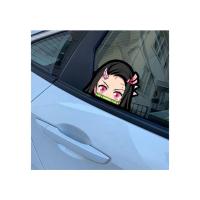 China Waterproof Anime Car Sticker Kakashi Naruto Itachi Sasuke Demon Slayer 3D For Window for sale