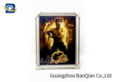 China Customized Lenticular 3D Pictures Stereograph Printing Flip Bruce Lee Animation Picture for sale