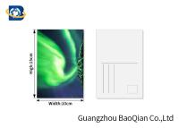 China PET 3D Lenticular Postcard , 3D Lenticular Printing Service Aurora Borealis Scenery for sale