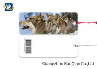 China 0.6mm PET 3D Lenticular Bookmark Customized Double Sides CMYK Printing for sale