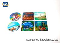 China Round / Square Shape Custom Drink Coasters 3D Lenticular UV Offset CMYK Printing for sale