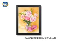 China 3d Flip Effect Picture With Frame Wall Hanging Of Four Season Tree / Beautiful Flower for sale