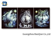 China Custom Lenticular 3d Flip Picture Of Pretty Girl And Animal For Home Decoration for sale