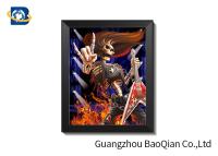 China Amazing Skull 3d Picture With Black Frame , Depth 3d Stereograph Printing for sale