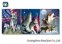 China Depth Effect 3d Picture Of Animal Wolf , Changing Flipped 3d Picture for sale