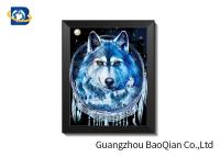 China Depth Effect 3d Picture Of Animal Wolf , Changing Flipped 3d Picture for sale
