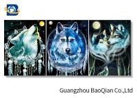 China Depth Effect 3d Picture Of Animal Wolf , Changing Flipped 3d Picture for sale