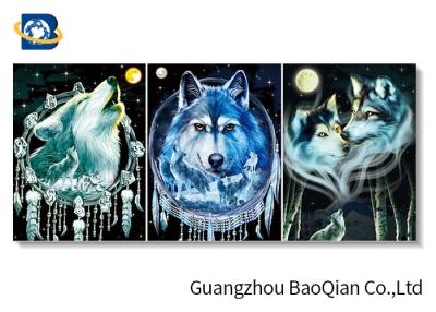 China Depth Effect 3d Picture Of Animal Wolf , Changing Flipped 3d Picture for sale
