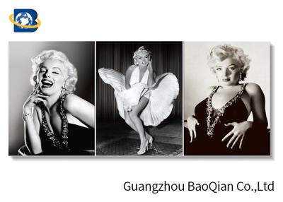 China Marilyn Monroe Movie Star Poster For Home Wall Decoration , 3d Flipped Picture for sale
