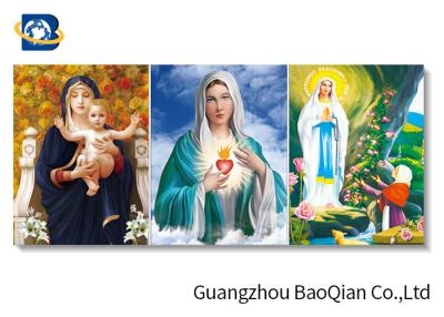 China High Definition Lenticular Flip 3d Printing Picture Christian Holy Virgin Jesus Pattern for sale