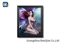 China Cartoon Sexy Pretty Girl Photo For Home Wall Decor , 3d Flipped Changing Printing for sale