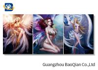 China Cartoon Sexy Pretty Girl Photo For Home Wall Decor , 3d Flipped Changing Printing for sale