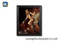 China Cartoon Sexy Pretty Girl Photo For Home Wall Decor , 3d Flipped Changing Printing for sale