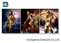 China Cartoon Sexy Pretty Girl Photo For Home Wall Decor , 3d Flipped Changing Printing for sale