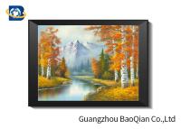 China SGS 3D Lenticular Printing Black And White Landscape Pictures For Home Decorative Wall Art Framed for sale