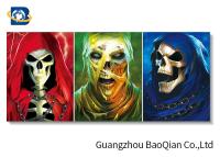 China Stereograph Printing Lenticular Flip Creative Amazing Skull Decorative Waterproof Wallpaper for sale