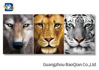 China Panda / Tiger Animal Lenticular 3d Stereograph Printing / Pictures For Living Room Décor Art for sale