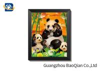 China Panda / Tiger Animal Lenticular 3d Stereograph Printing / Pictures For Living Room Décor Art for sale