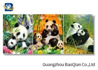 China Customized Dinosaur 3D Lenticular Printing With Framed , 3D Lenticular Flip Picture for sale