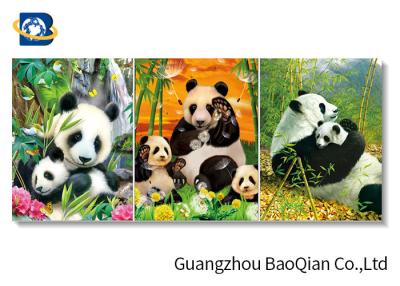 China Panda / Tiger Animal Lenticular 3d Stereograph Printing / Pictures For Living Room Décor Art for sale