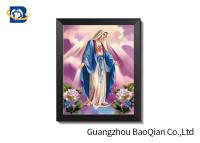 China Black Frame Lenticular Flip Christian Blessed Vigin Mary Poster Religion Wall Picture for sale