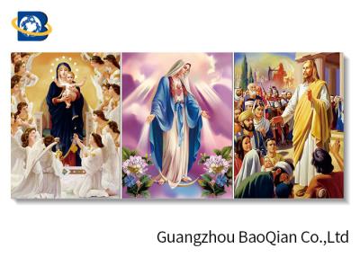 China Black Frame Lenticular Flip Christian Blessed Vigin Mary Poster Religion Wall Picture for sale