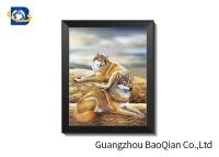 China 3D Effect Lenticular Flip Wolf / Eagle Pattern PP / PET Material Wall Poster for sale