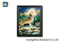 China Professional 3d Pringting Service , 3d Changing Flipped Home Wall Decor Art With Wolf for sale