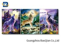 China Professional 3d Pringting Service , 3d Changing Flipped Home Wall Decor Art With Wolf for sale