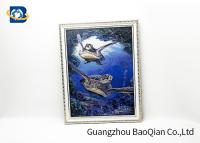 China Flip Image 3D Wolf Picture , Dolphin 3D Animal Pictures Wall Decoration Art for sale