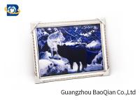 China Flip Image 3D Wolf Picture , Dolphin 3D Animal Pictures Wall Decoration Art for sale